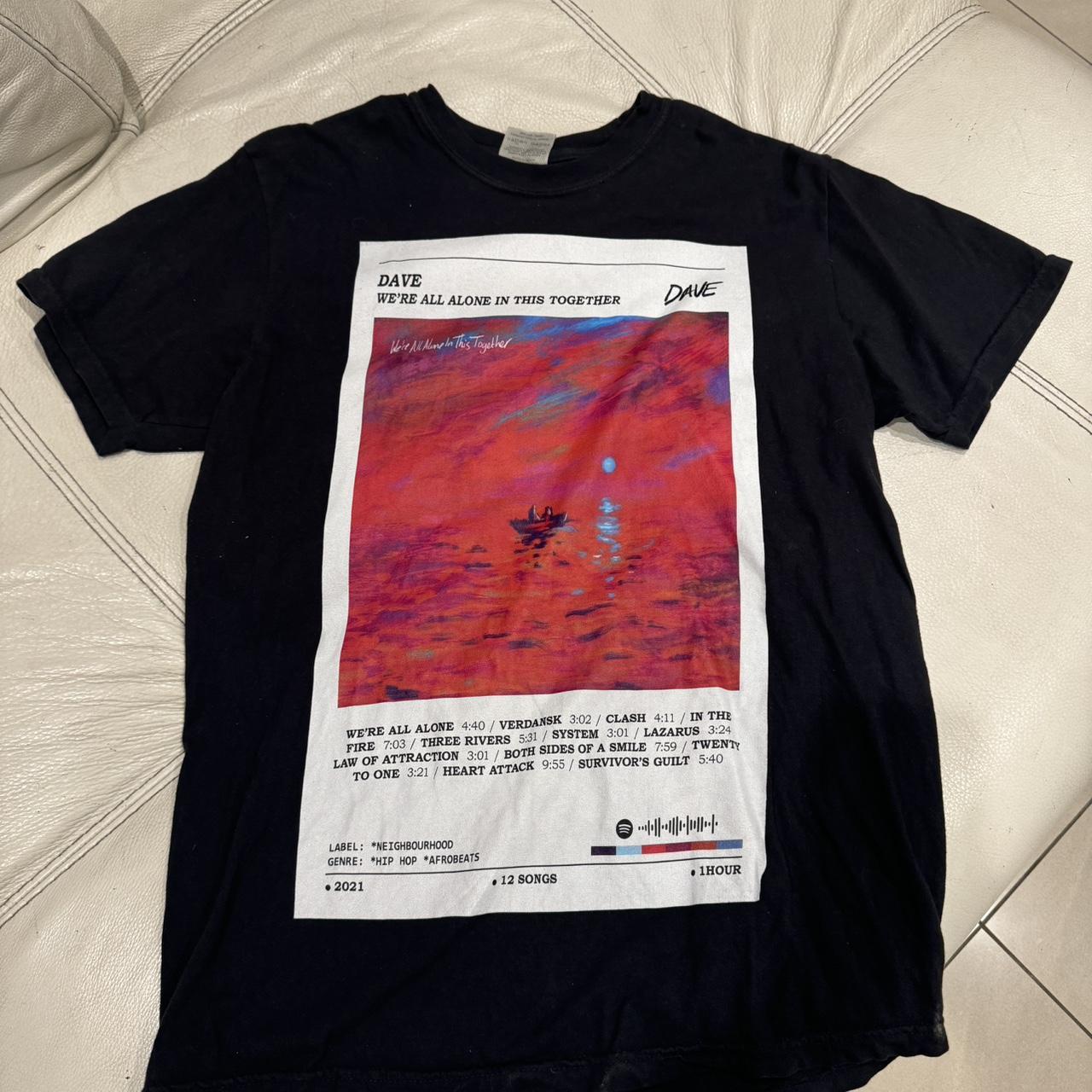 Dave Album graphic tshirt striaght cut fit size M... - Depop