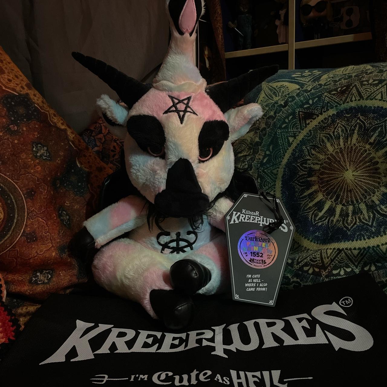 Killstar Kreeptures pastel rainbow dark lord plush... - Depop