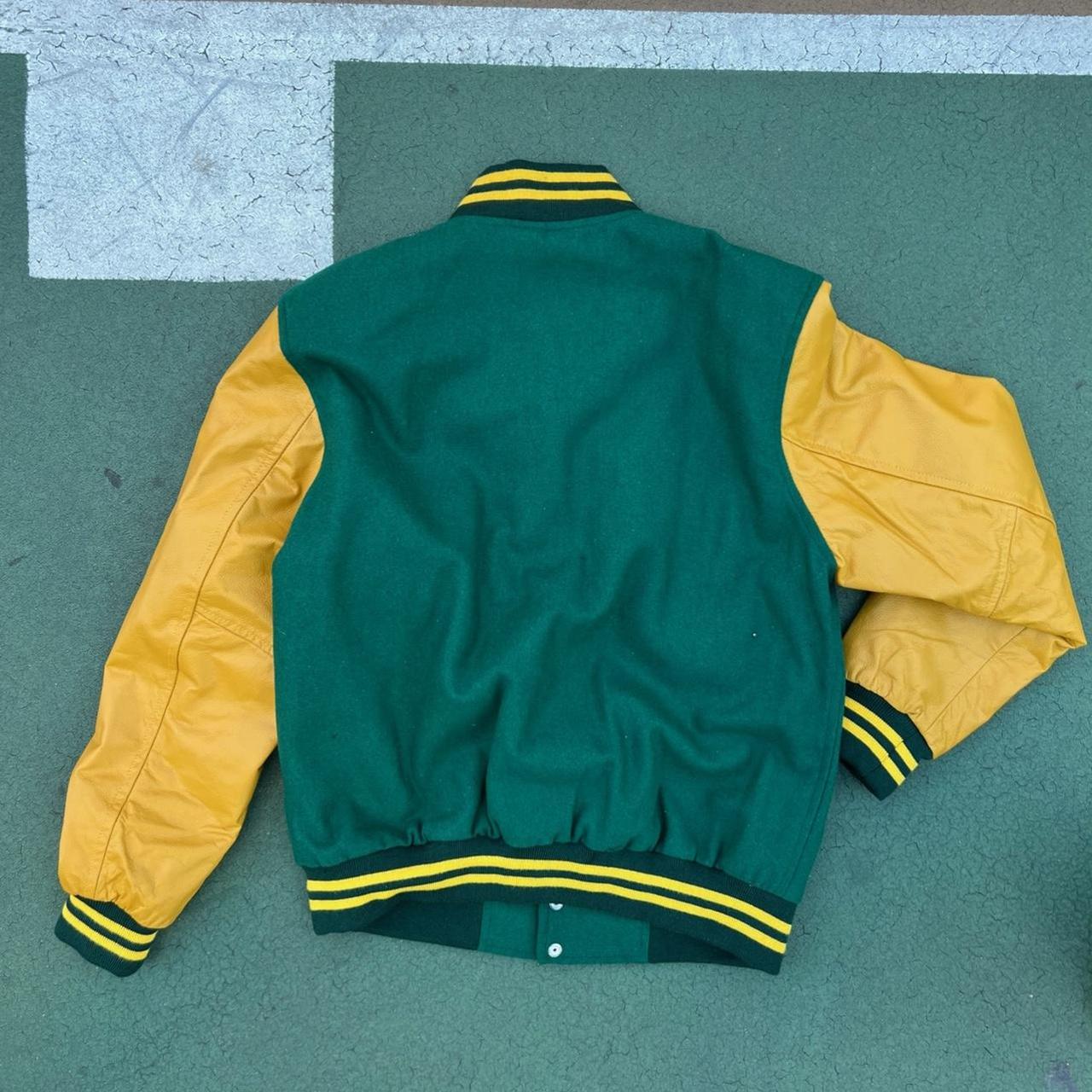 Women's Green and White Jacket | Depop