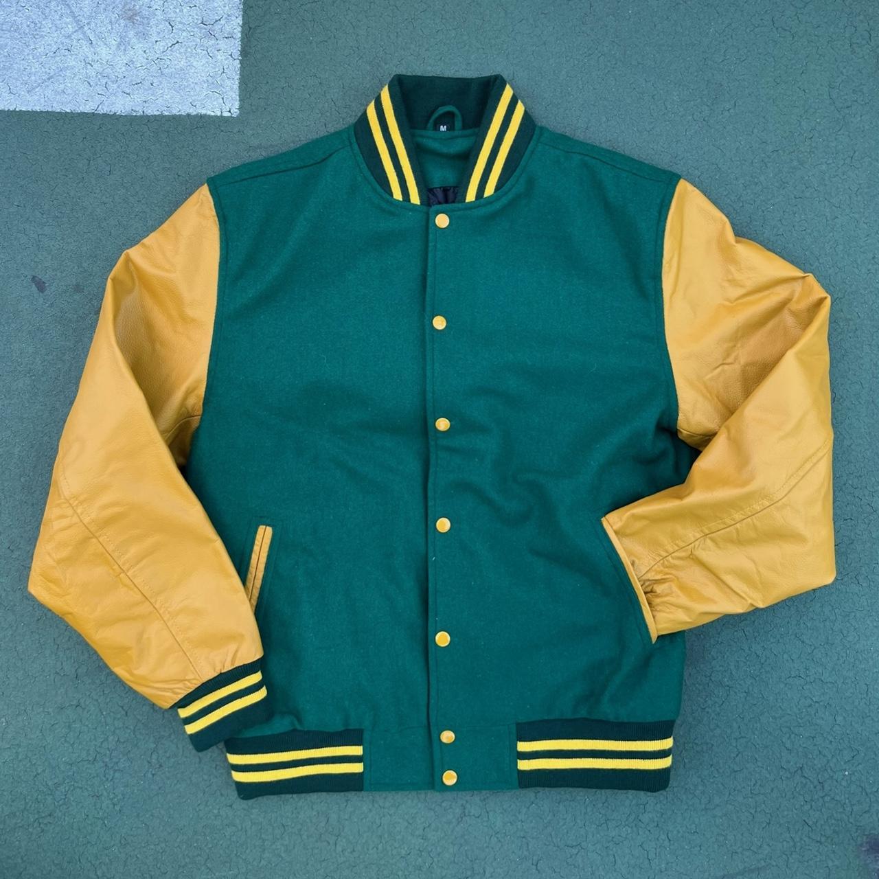 Women's Green and White Jacket | Depop