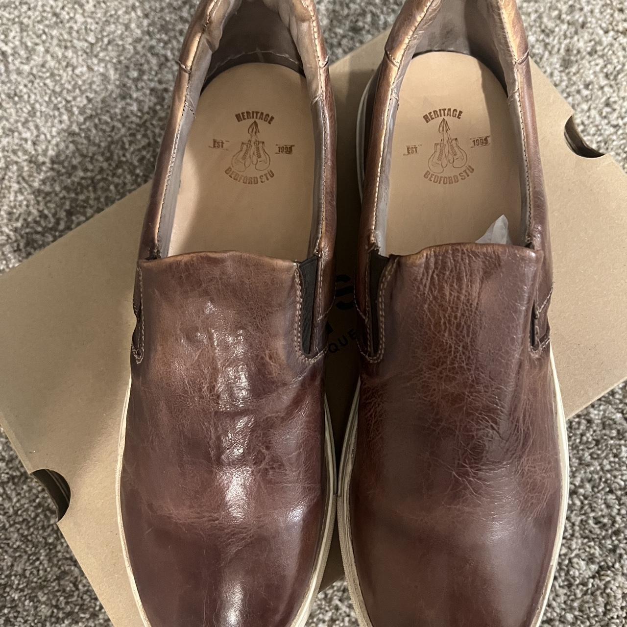 Harry Tan Rustic Mason Slip on Sneaker! Brand... - Depop