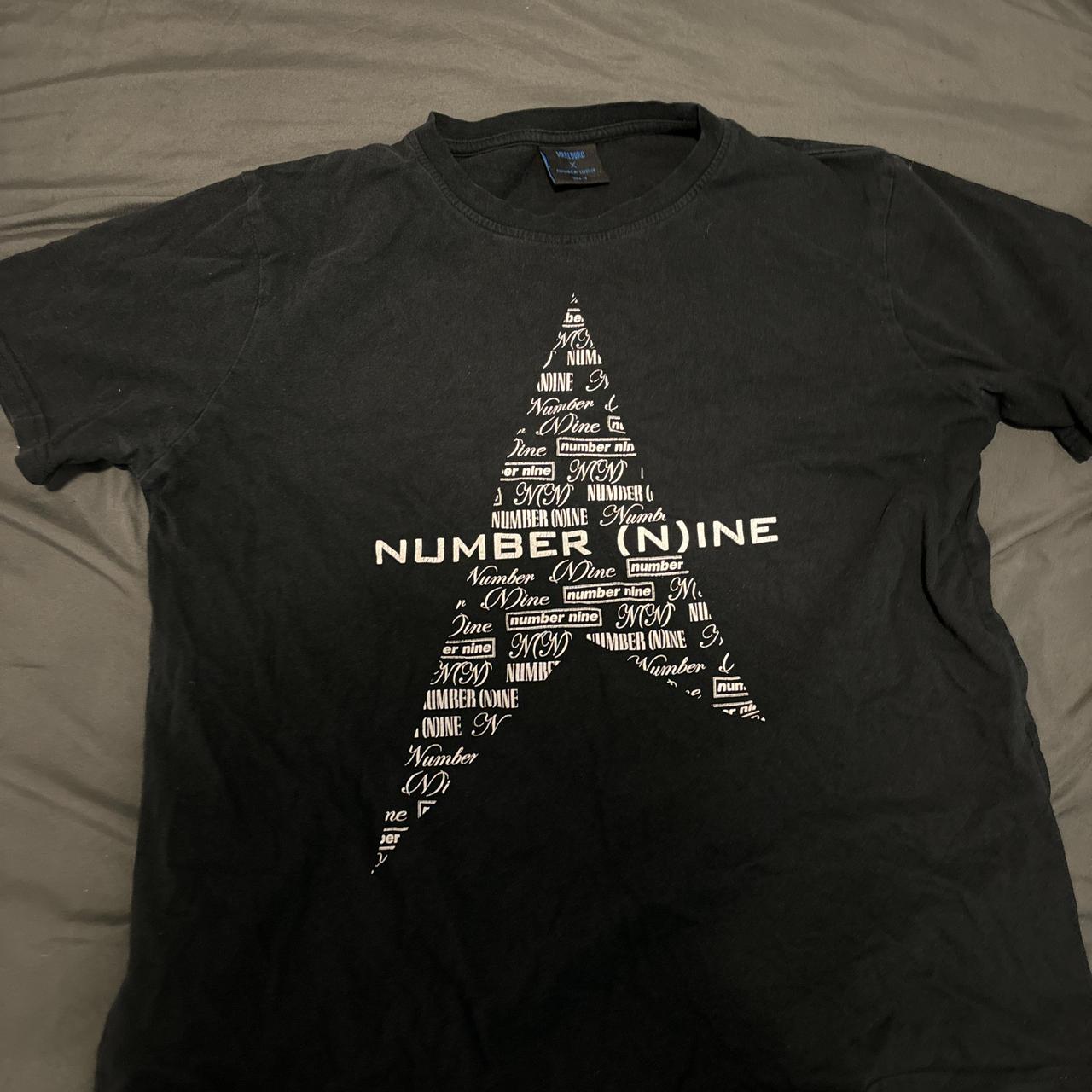 Number Nine black t-shirt malboro - Depop