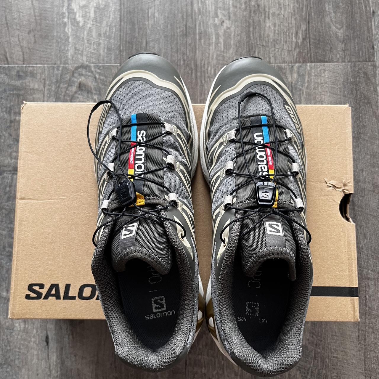 Salomon Men's Silver and Grey Trainers | Depop
