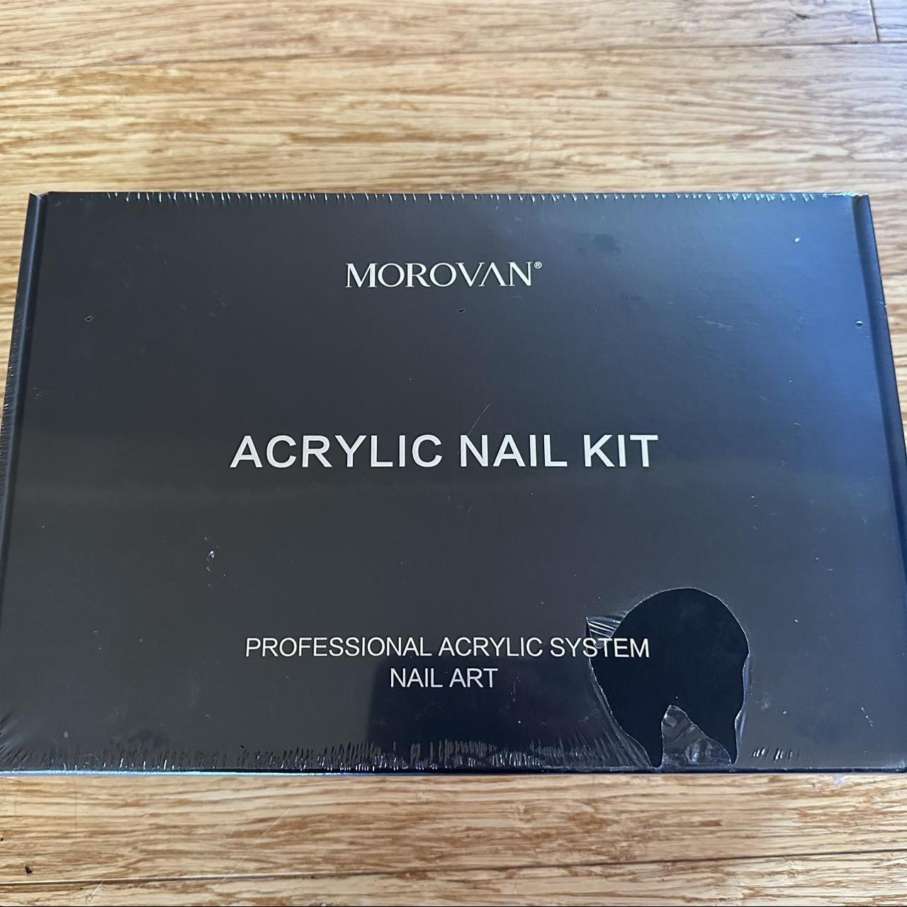 Morovan Nail Kit with acrylic powder and liquid set... - Depop