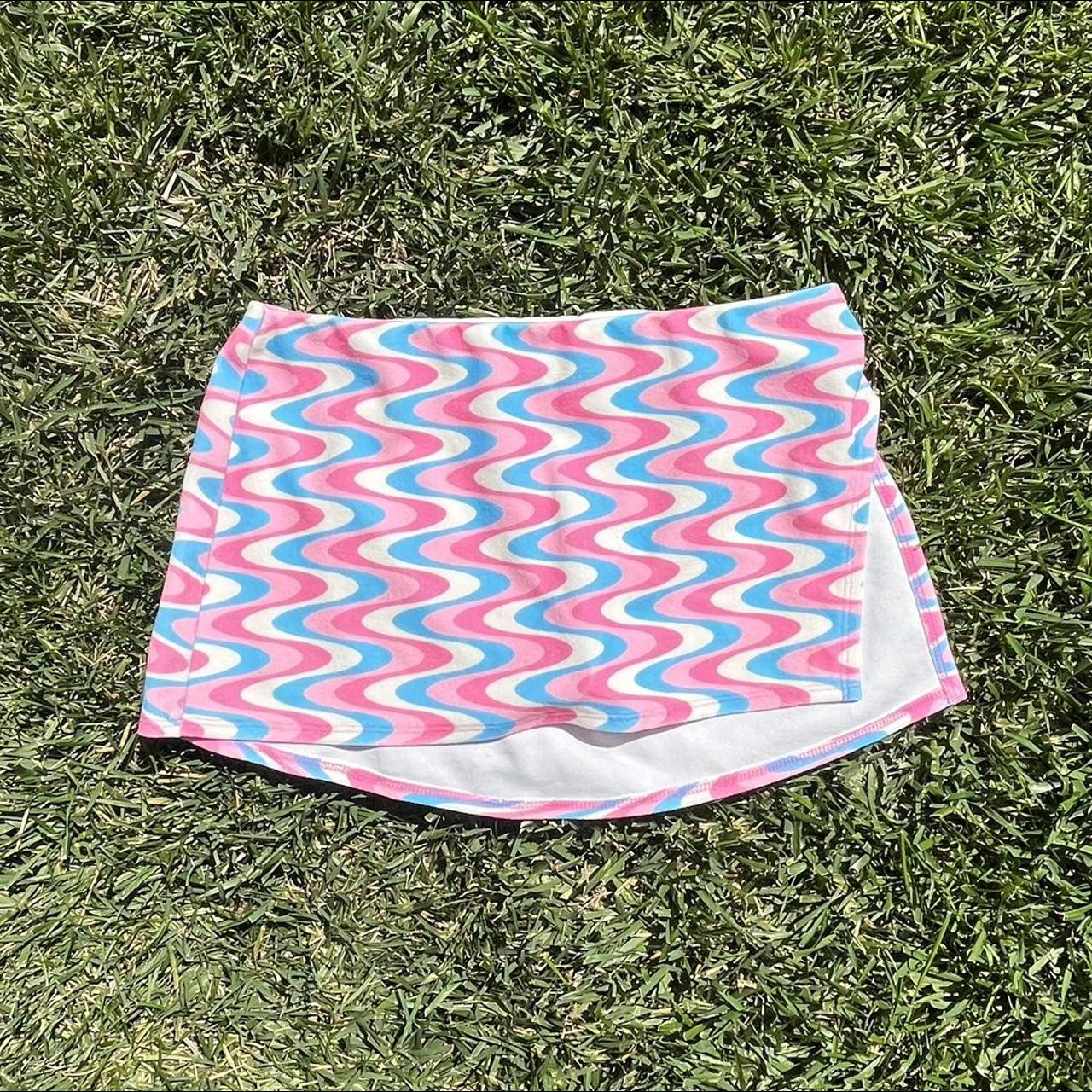 Frankies Bikinis Womens Pink And Blue Bikini And Tankini Bottoms Depop