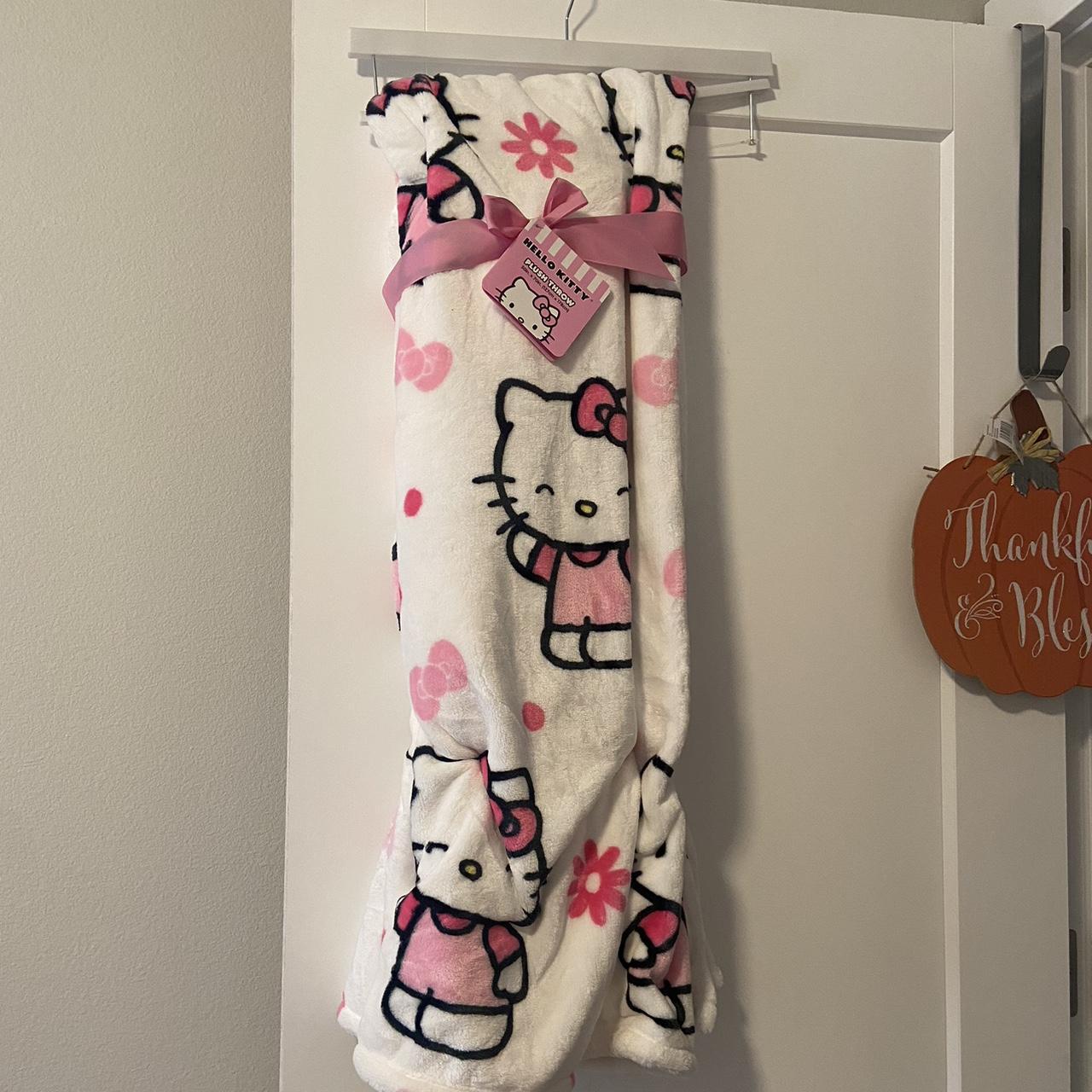 hello kitty daisy blanket •new with tags never been... - Depop
