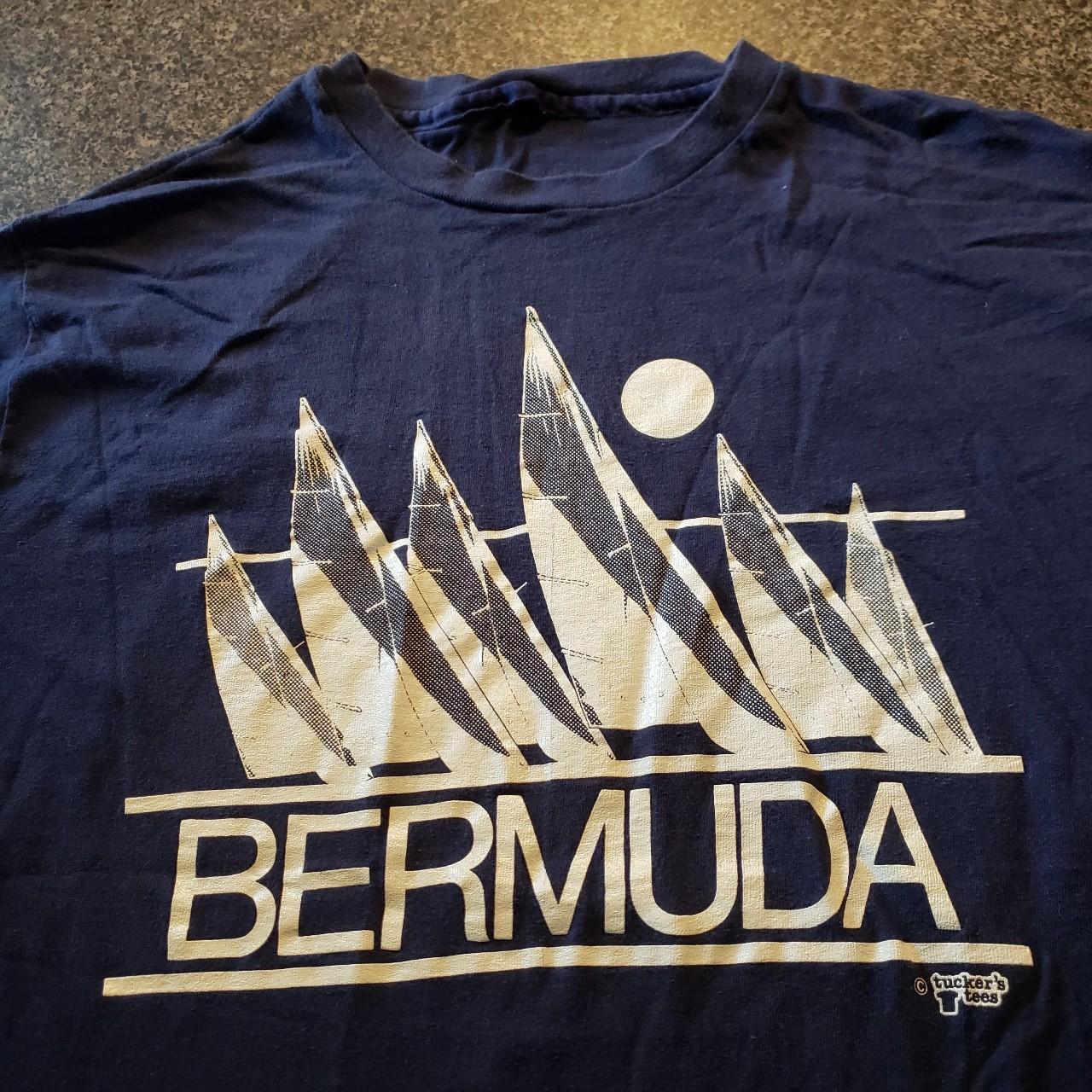 BERMUDA vintage vtg 80's tee shirt. Tuckers Tees. No... - Depop