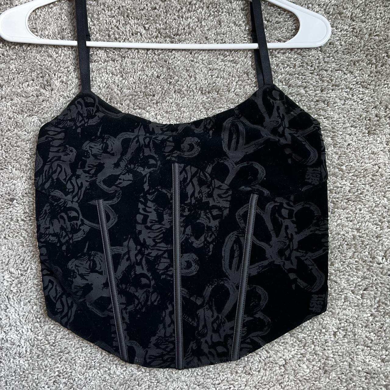 Tiger Mist Velvet Corset... - Depop