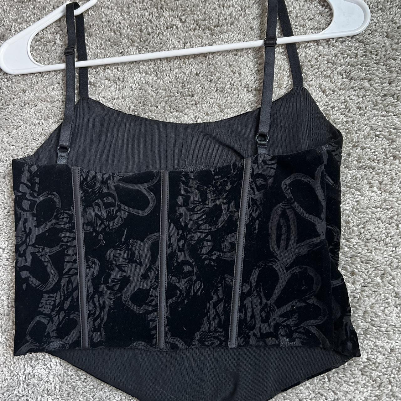 Tiger Mist Velvet Corset... - Depop