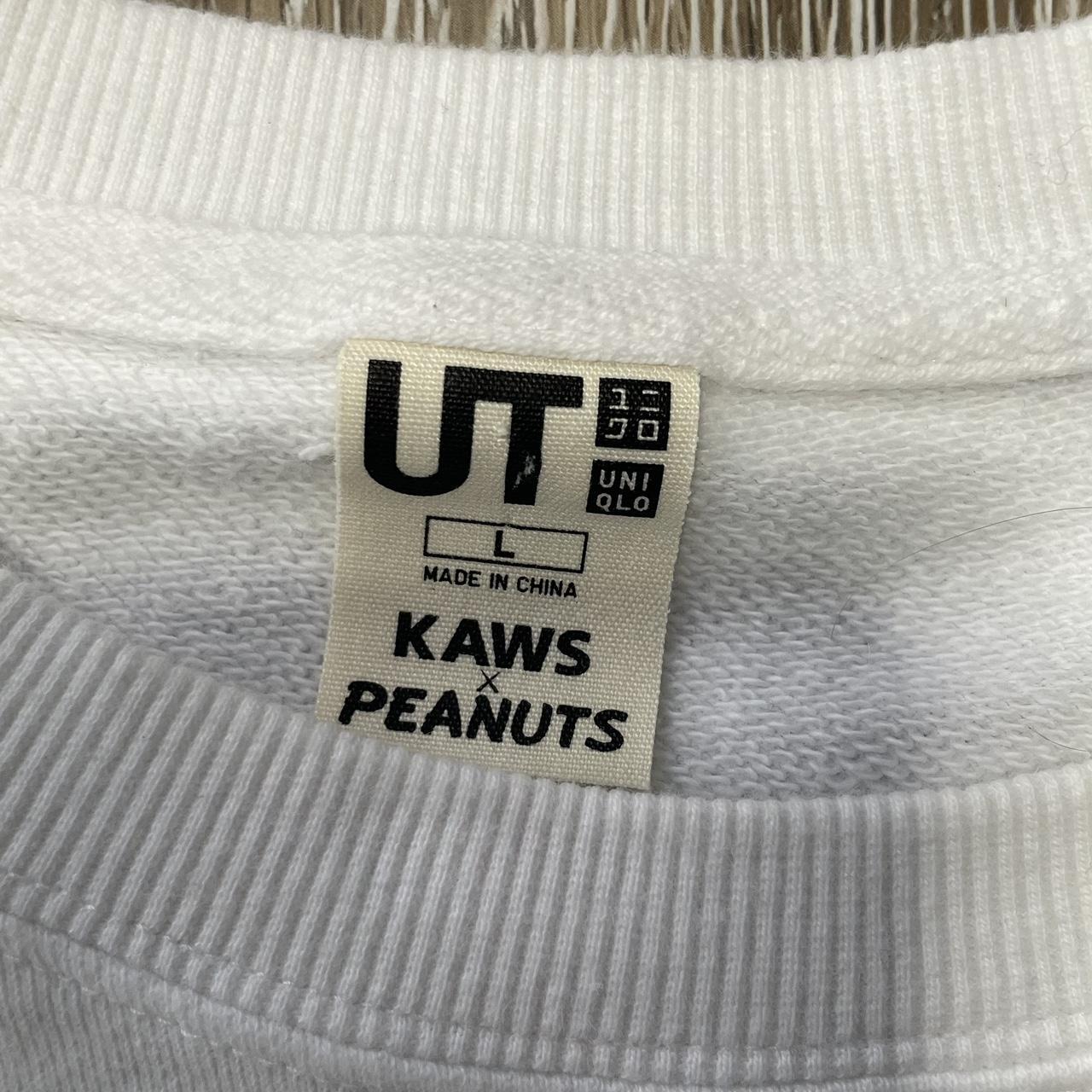 Kaws x Peanuts x Uniqlo Sweater Size L Sleeve... - Depop