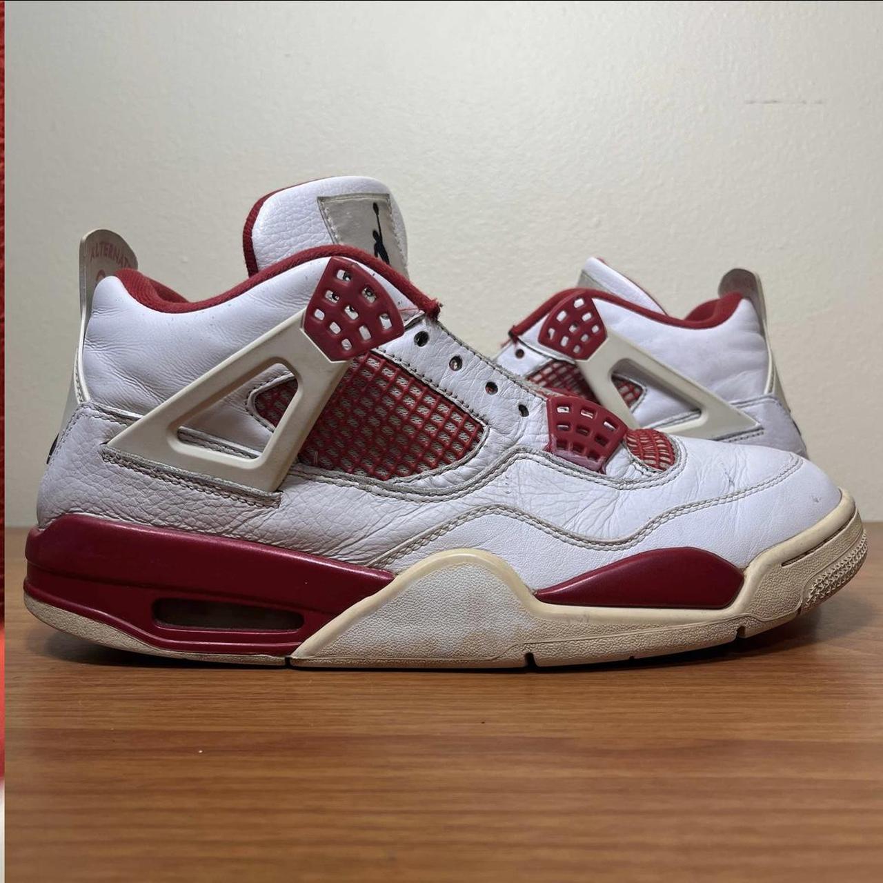 Nike Air Jordan 4 IV Retro Alternate 89 White Red... - Depop