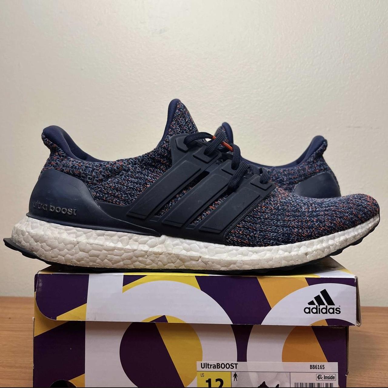 Adidas UltraBoost 4.0 Navy Multi-Color Size 12... - Depop