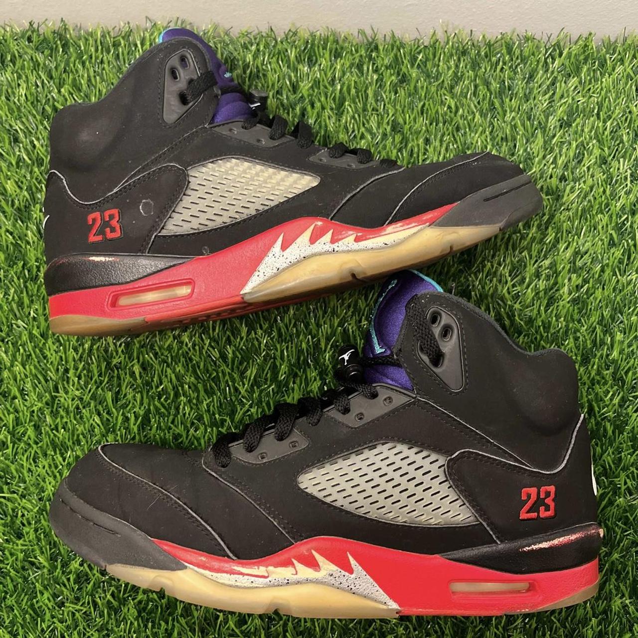 Nike Air Jordan 5 V Retro Top 3 Black Size 10... - Depop