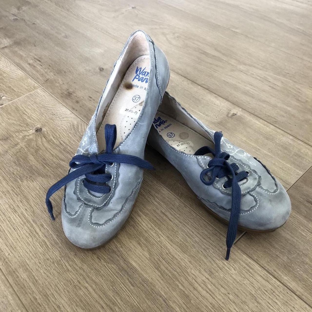 Ballet flats / Wanda Panda Spanish brand lace up... - Depop