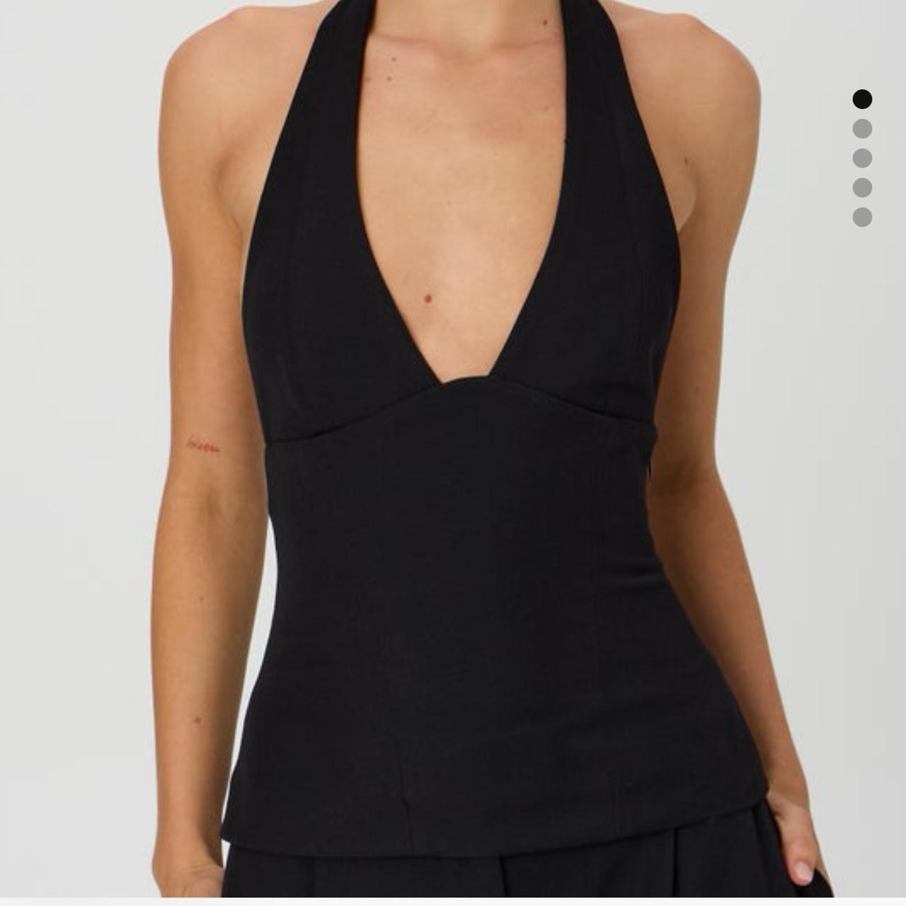 Tailored backless halter top - Glassons Size 12 - Depop