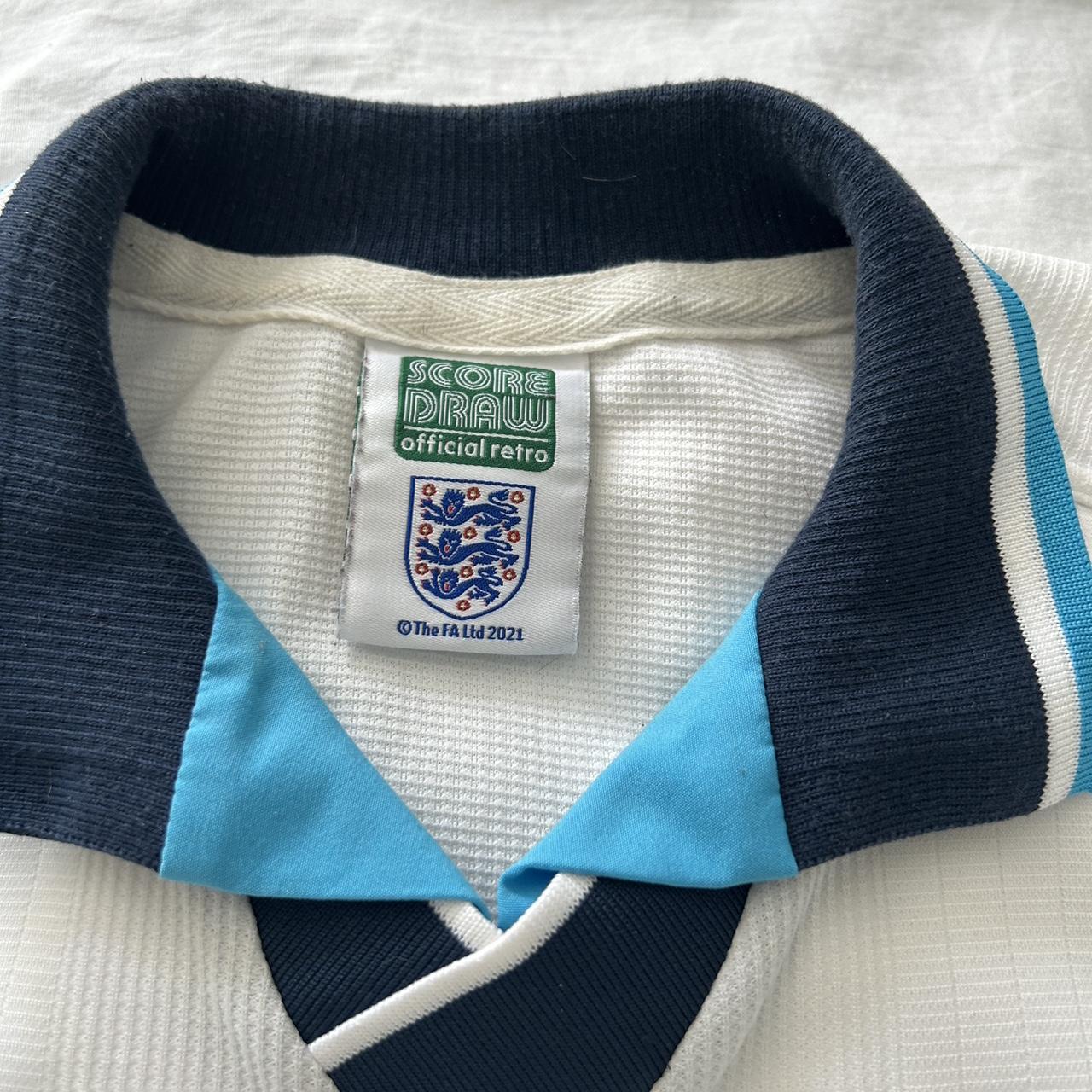 England football score draw jersey - retro - Depop