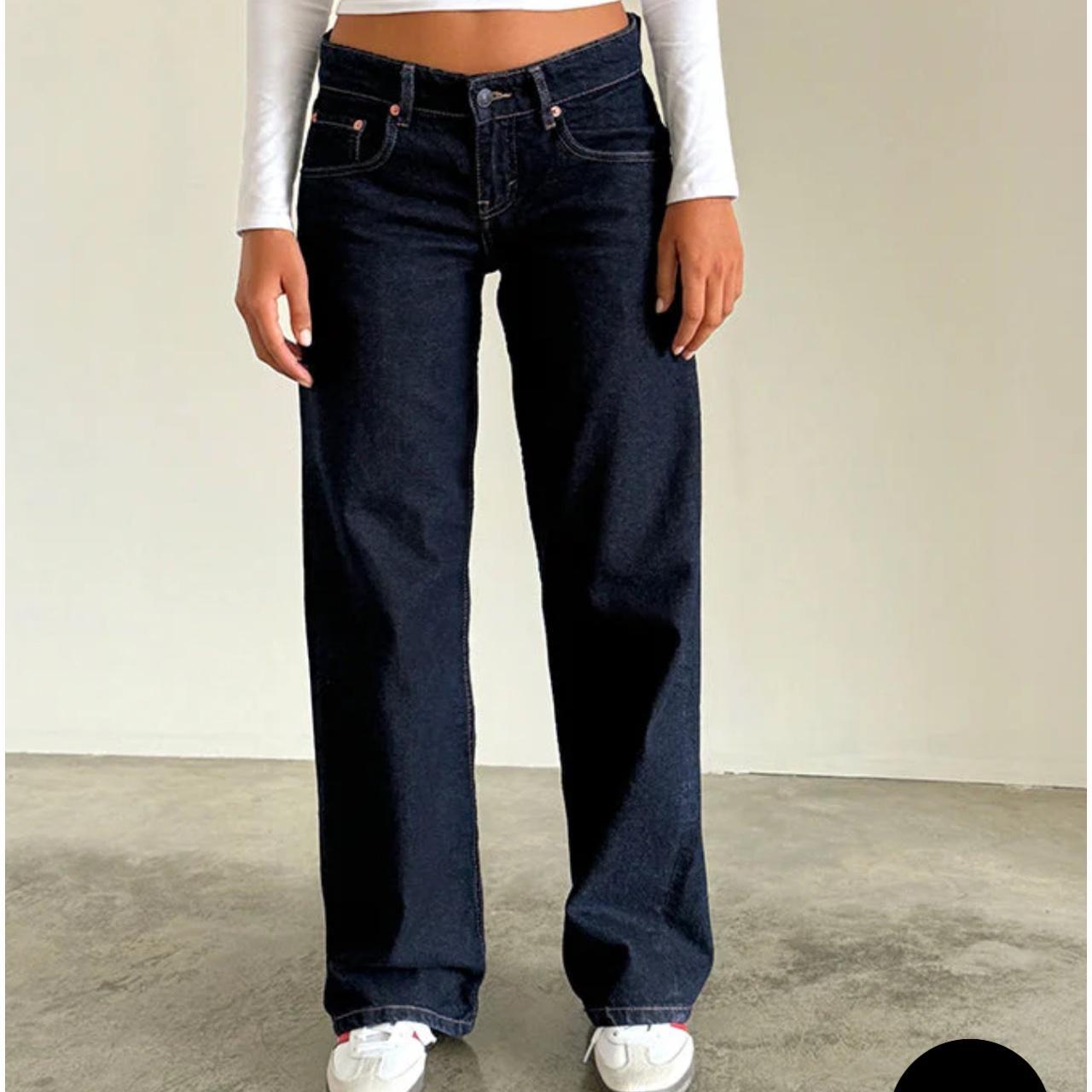 Motel rocks Low Rise Parallel Jeans In Indigo. Brand... - Depop