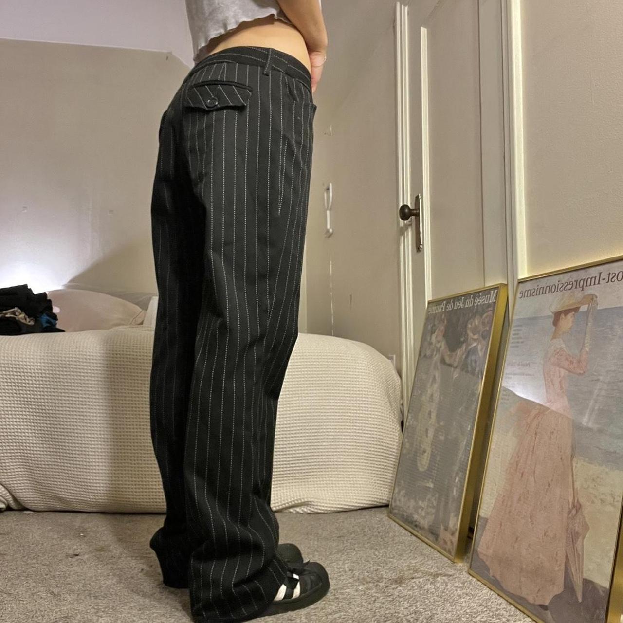 The most perfect Y2K/90s baggy pinstripe pants.... - Depop
