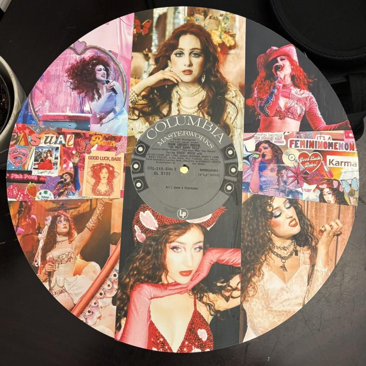Custom “Chappell Roan” Pink Vinyl Collage! One of a... | Depop