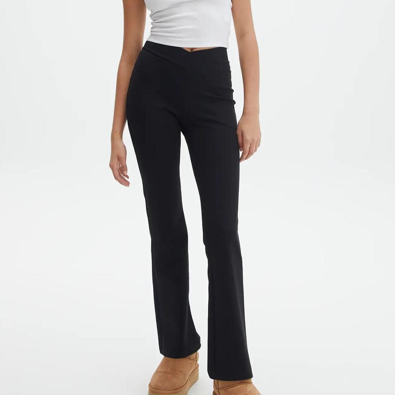 Glassons V front Ponte pants Flare pants Size 10... - Depop