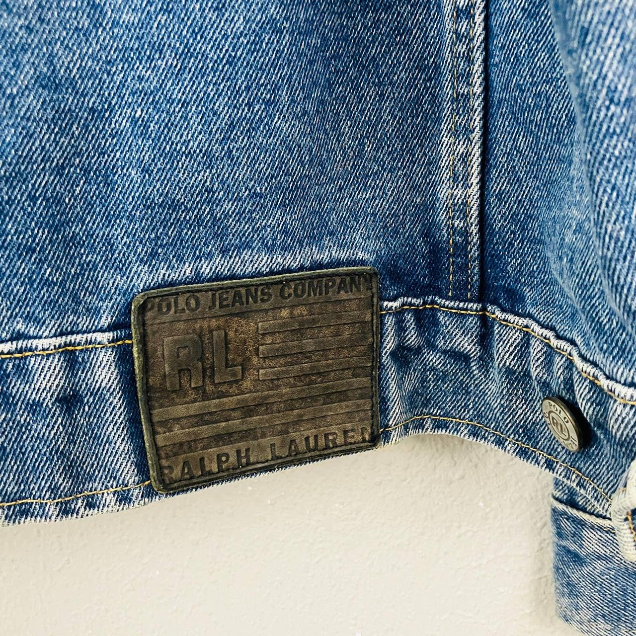 Vintage Polo Ralph Lauren Jean Jacket Mens XL... - Depop