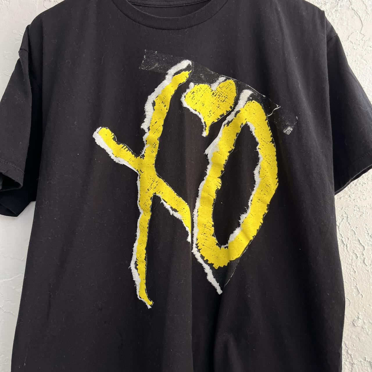 The Weeknd XO Black/Yellow Tee Size XL Excellent... - Depop
