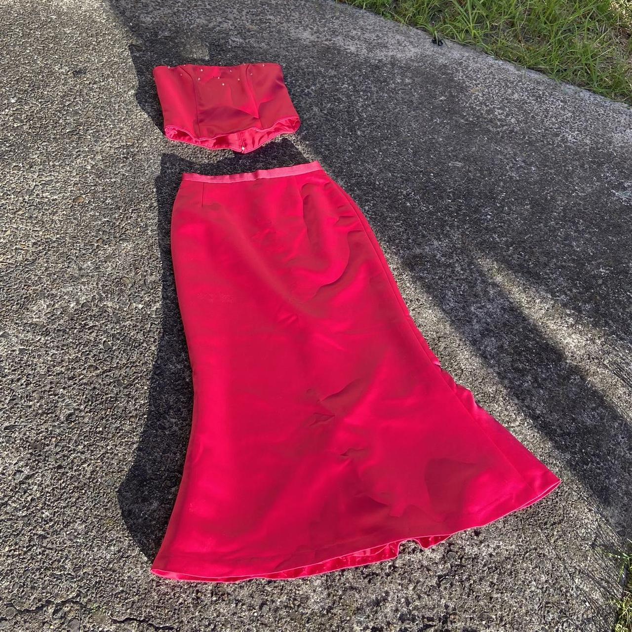 genuine vintage 90s prom set 🫶🏼 deep magenta / pink... - Depop