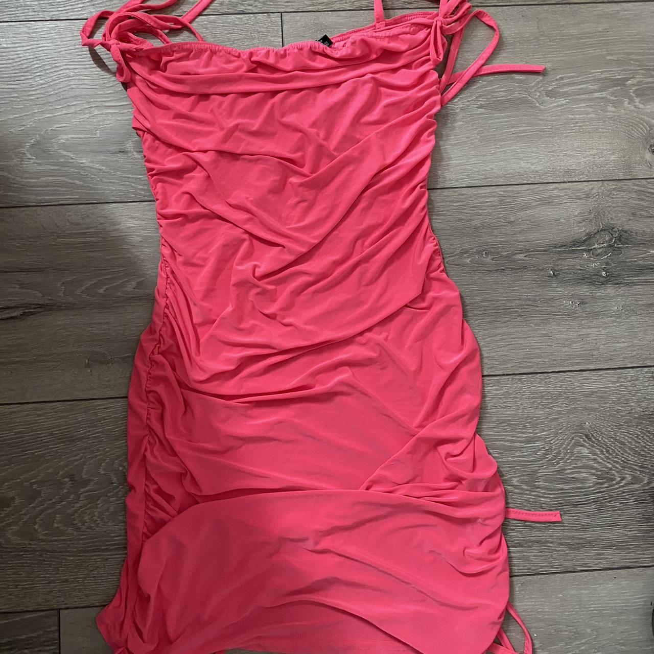 Boohoo Women's Pink Dress | Depop
