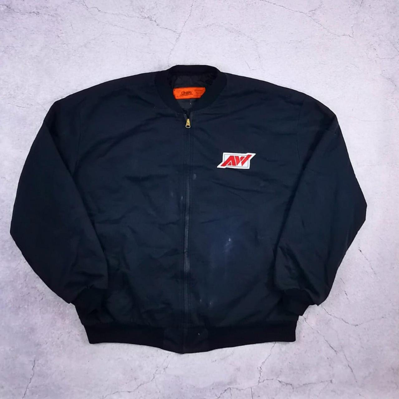 Vintage Cintas AW Workwear Bomber Jacket (XXL) - Depop