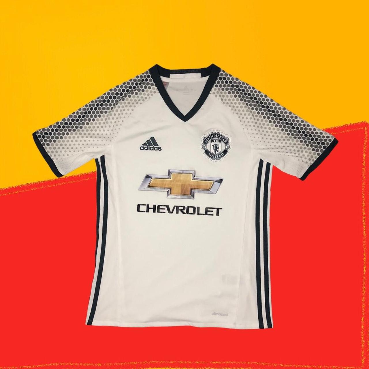 Manchester United Football Shirt // White Third Kit... - Depop