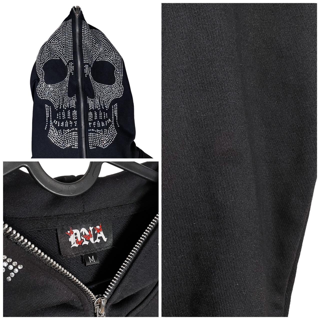 ️ RHINESTONE SKELETON HOODIE ️ Y2K Demons N Angels... - Depop