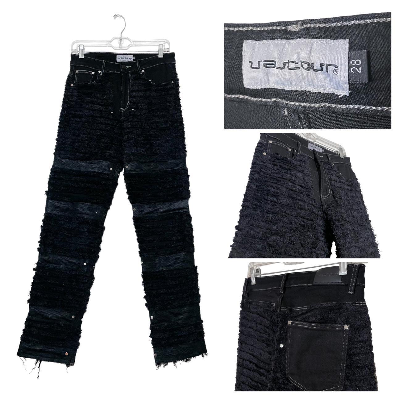 Underground Women's Silver and Black Jeans | Depop