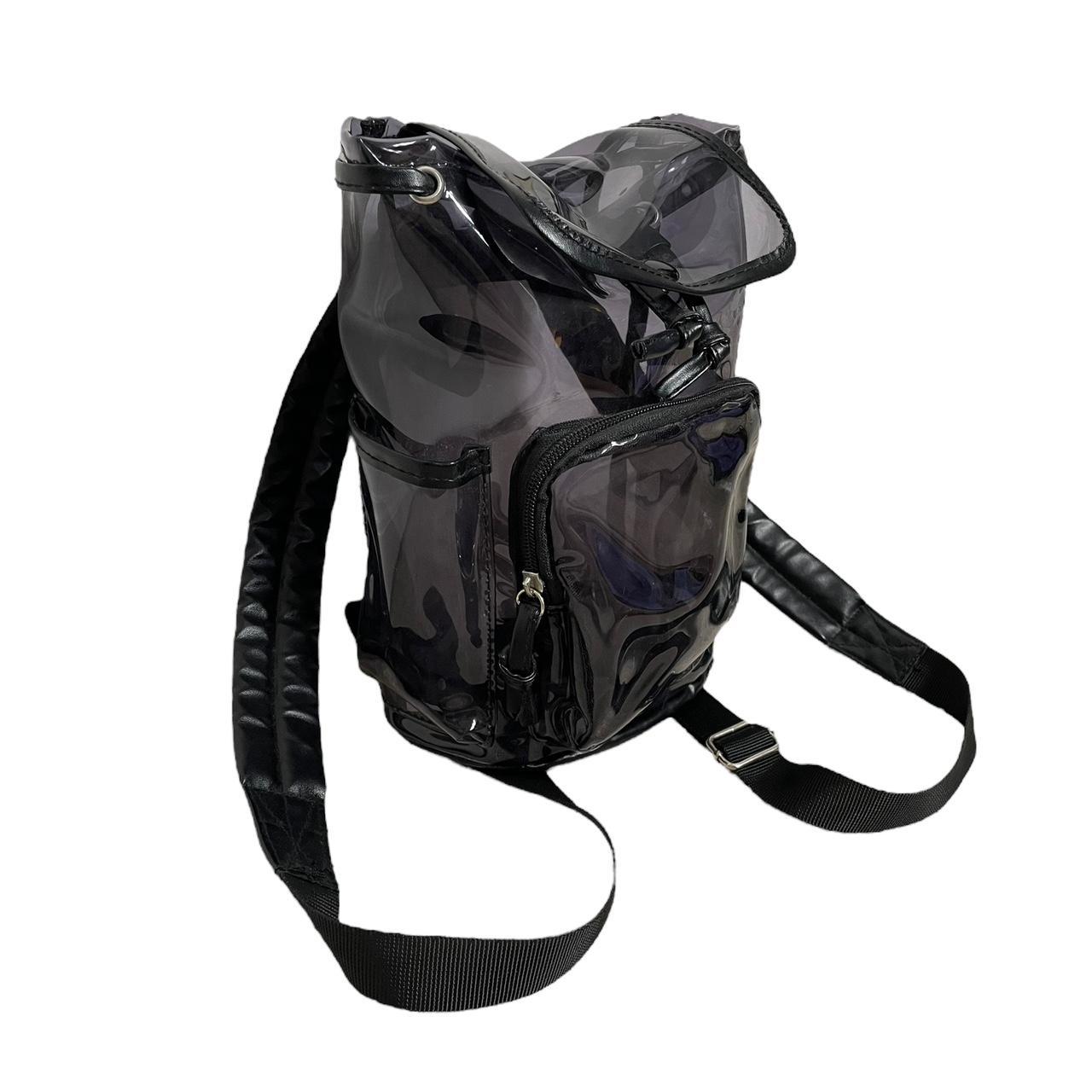 ️ TRANSPARENT BACKPACK ️ Black tinted transparent /... - Depop