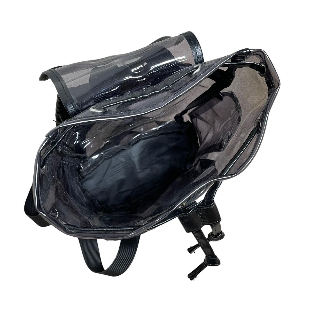 ️ TRANSPARENT BACKPACK ️ Black tinted transparent /... - Depop