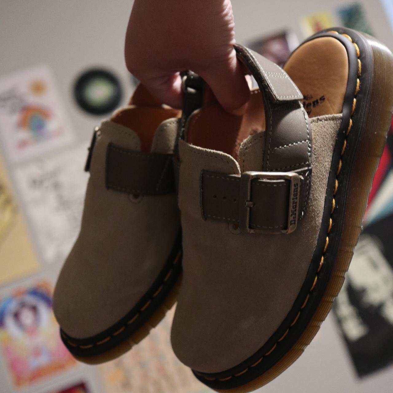 Doc Martens Jorge II Slingback Mules - Pale Olive... - Depop