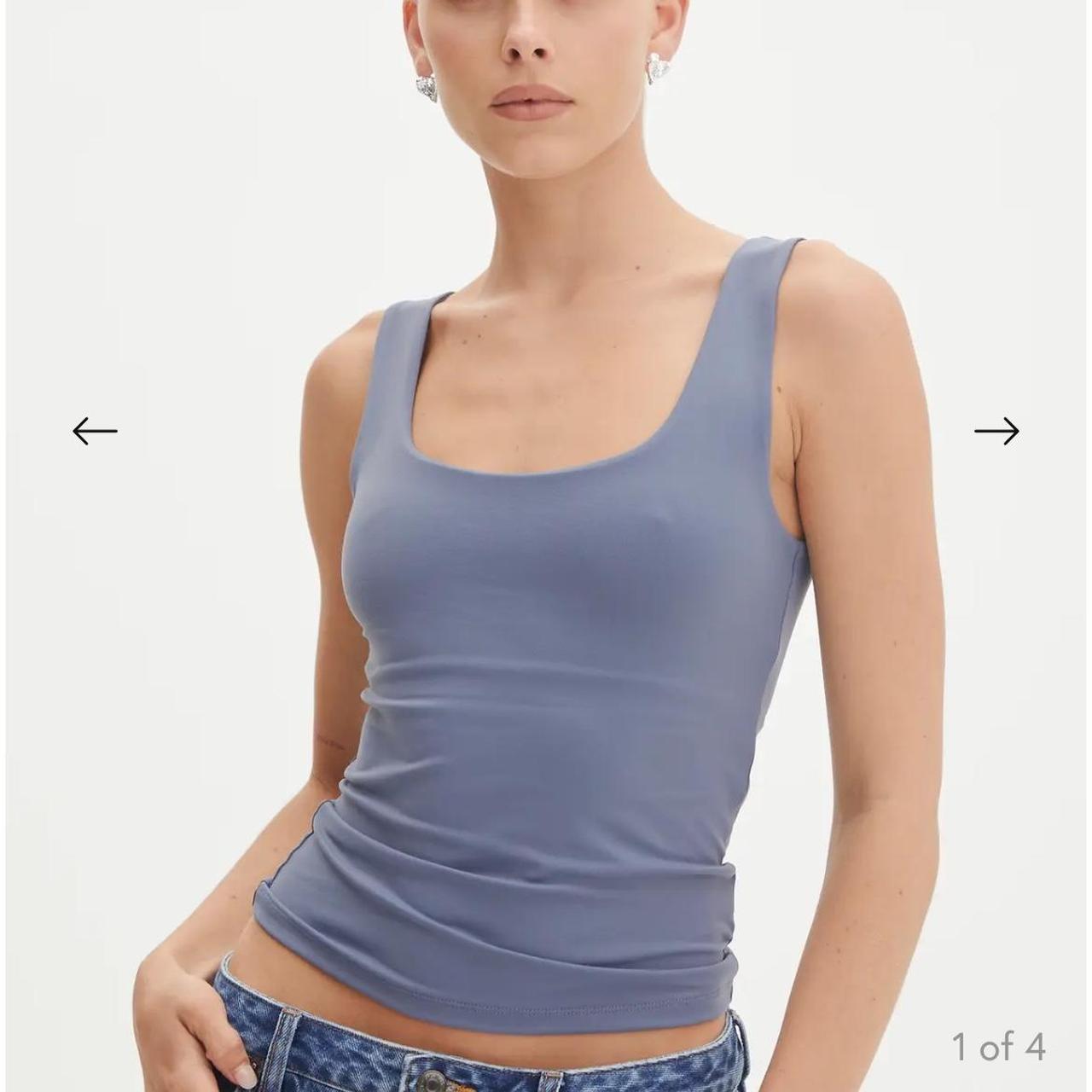 Glassons blue scoop neck tank top Size S Never worn - Depop