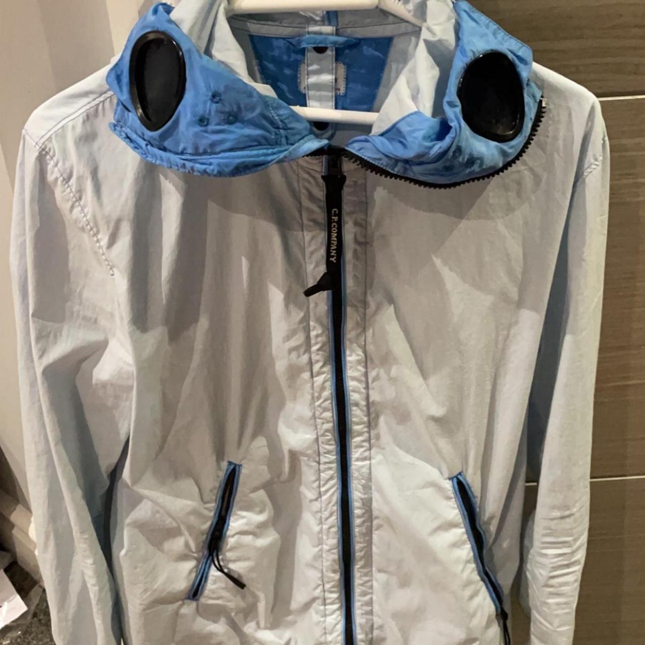 Mens baby blue Cp company windbreaker fits as an... - Depop