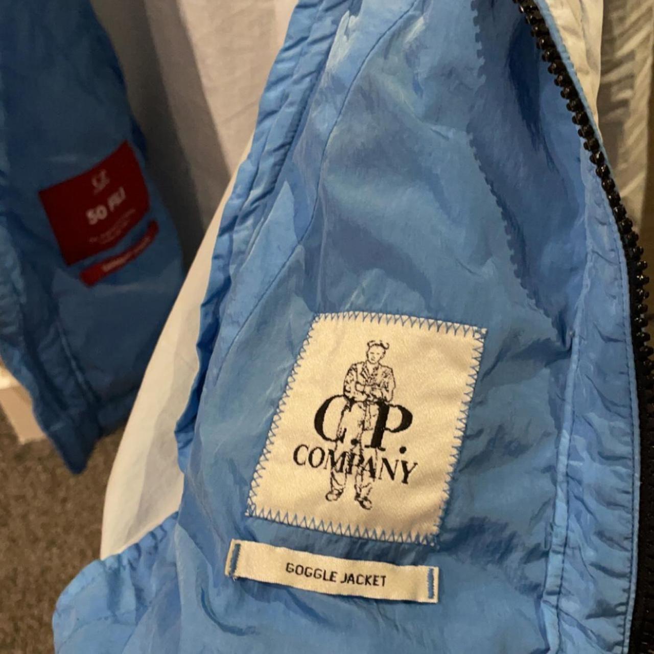 Mens baby blue Cp company windbreaker fits as an... - Depop
