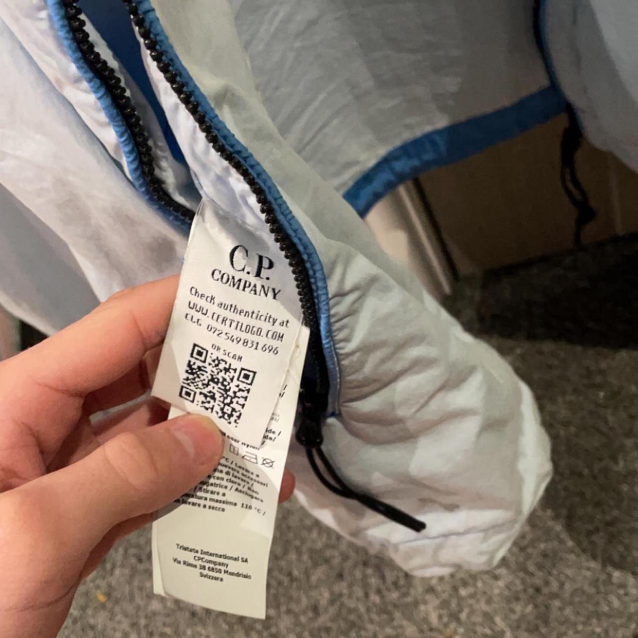 Mens baby blue Cp company windbreaker fits as an... - Depop