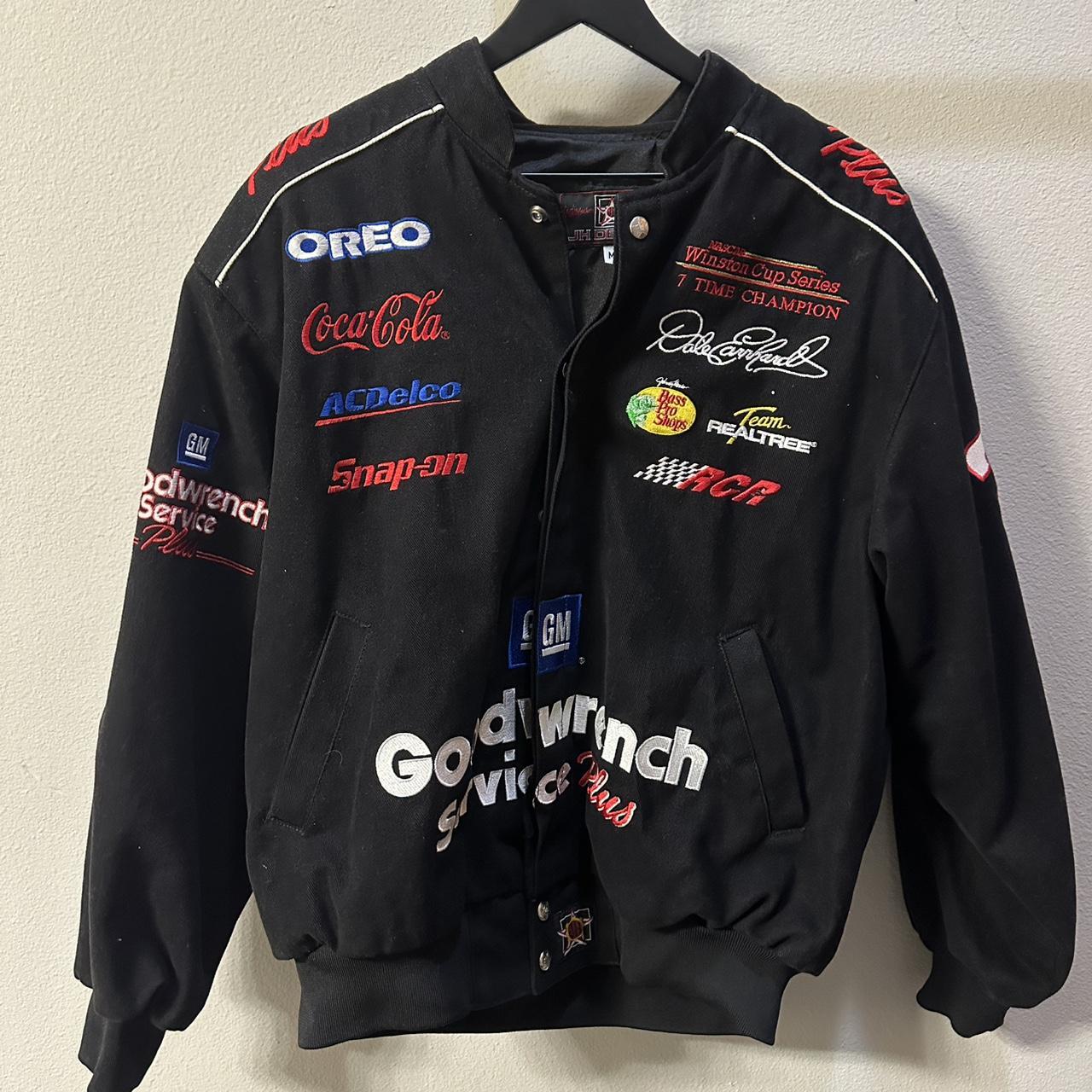 NASCAR racing jacket with Oreo, Coca-Cola, and... - Depop