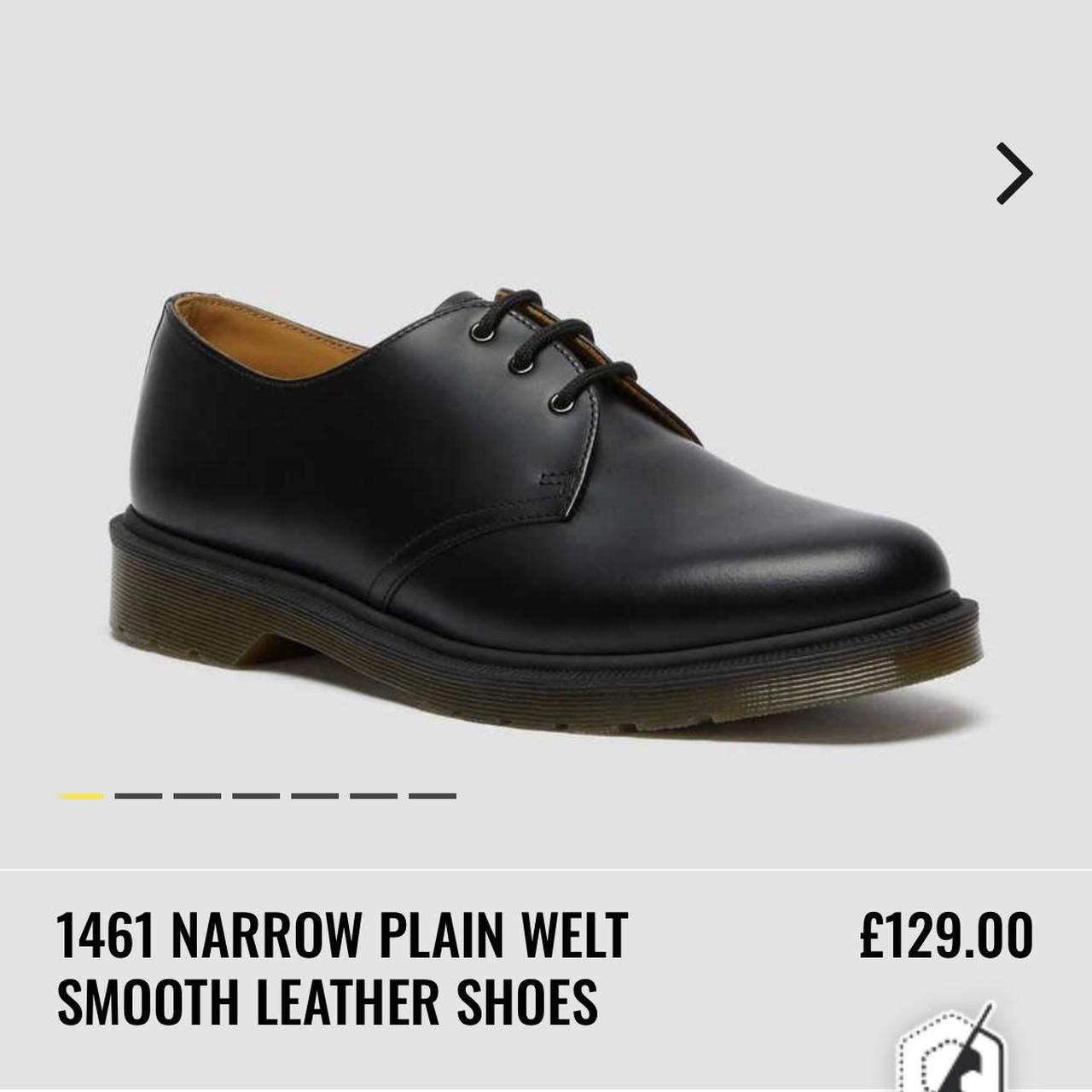 DOC MARTENS 1461 NARROW PLAIN WELT SMOOTH LEATHER... - Depop