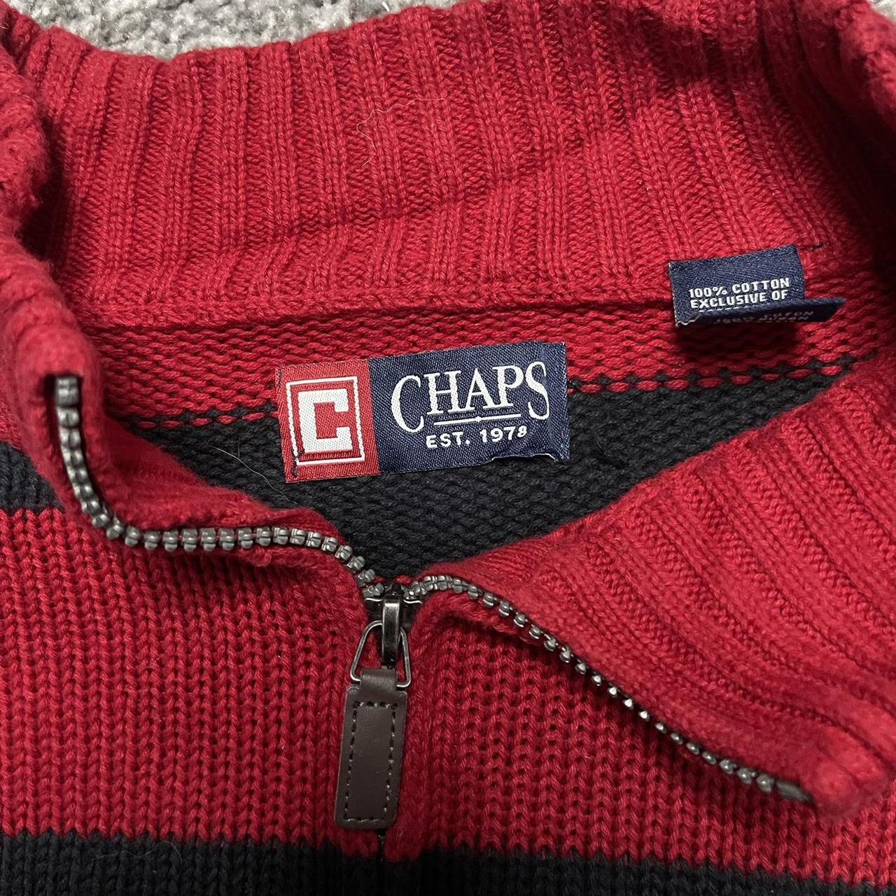 Chaps heavy cotton quarter zip fleece (1/4) 🔸 size... - Depop