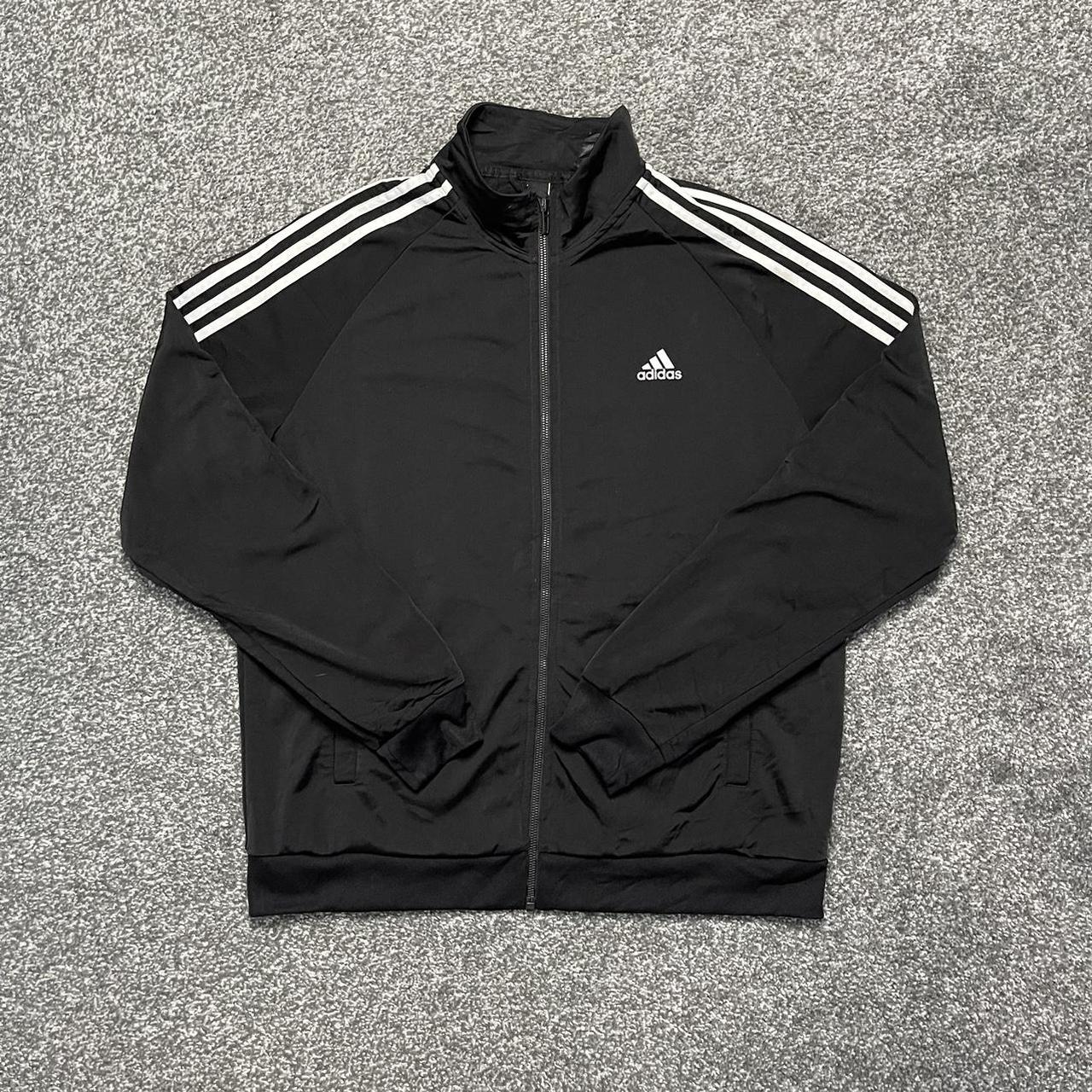 Adidas classic three stripe track jacket 🔸 size... - Depop