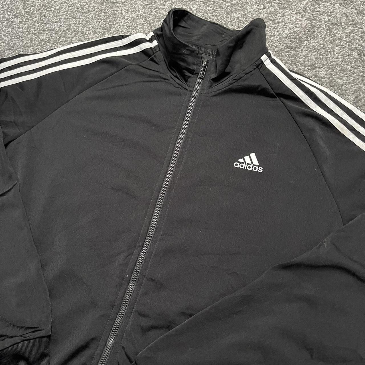Adidas classic three stripe track jacket 🔸 size... - Depop
