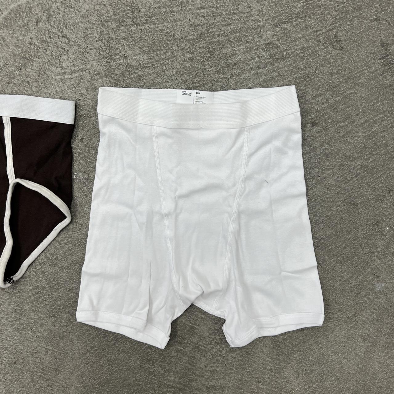 Men's White and Black Boxers-and-briefs | Depop