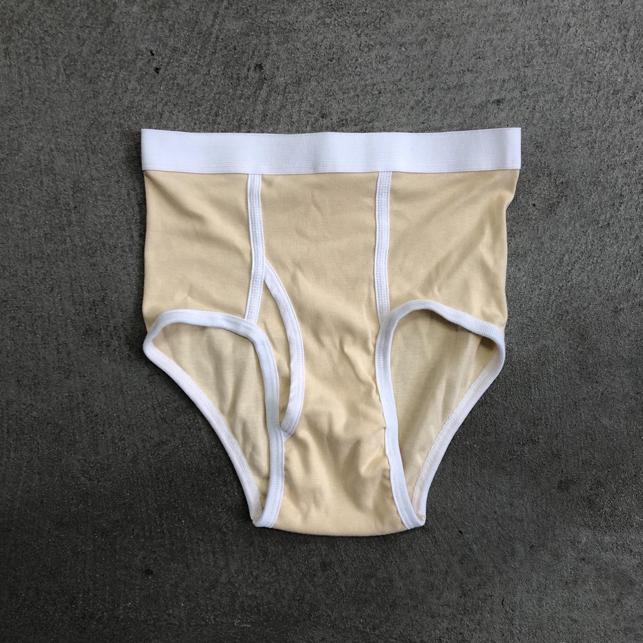Men's White and Cream Boxers-and-briefs | Depop