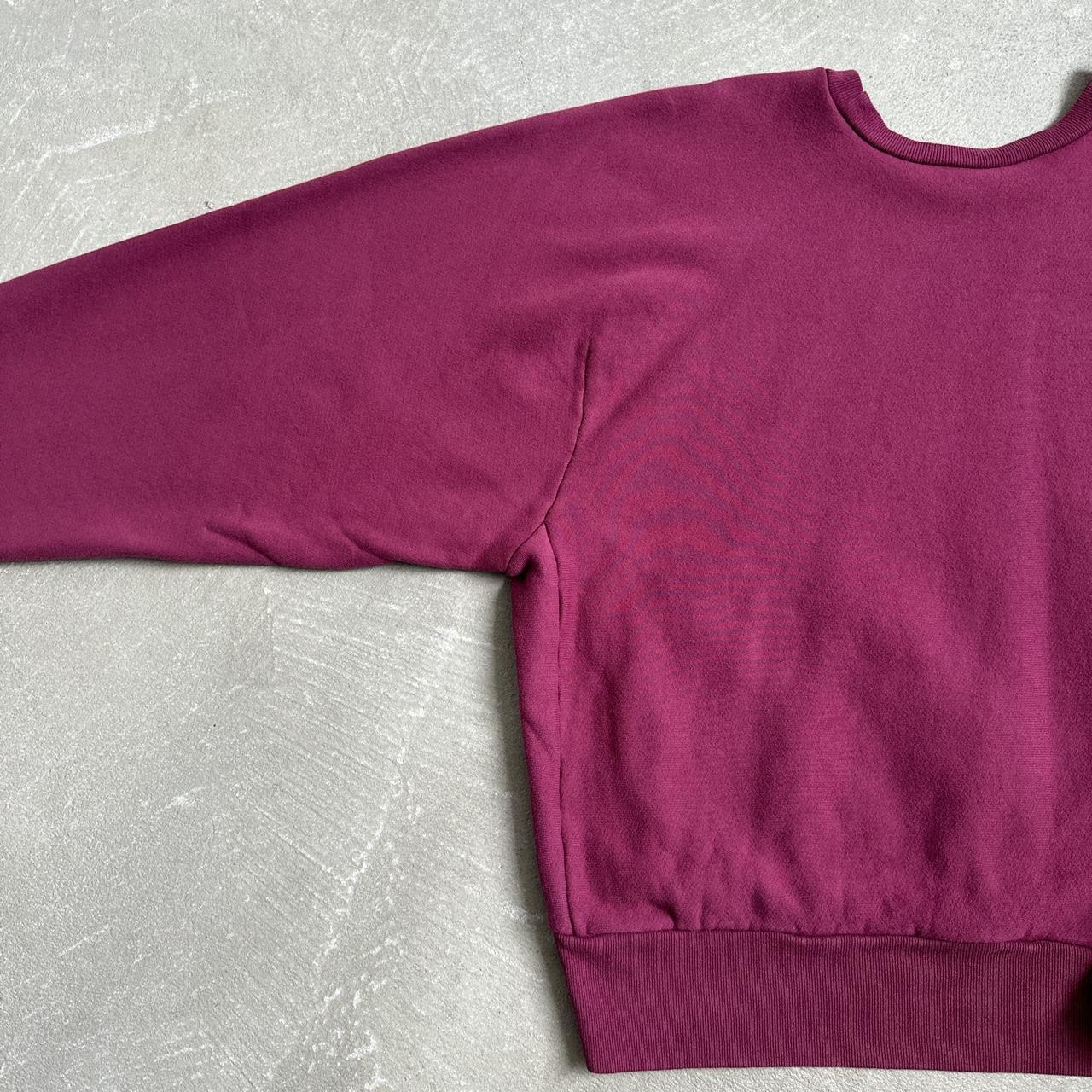 LAAC274- BURGUNDY SAMPLE PUFFY HEAVY FLEECE PULLOVER... - Depop