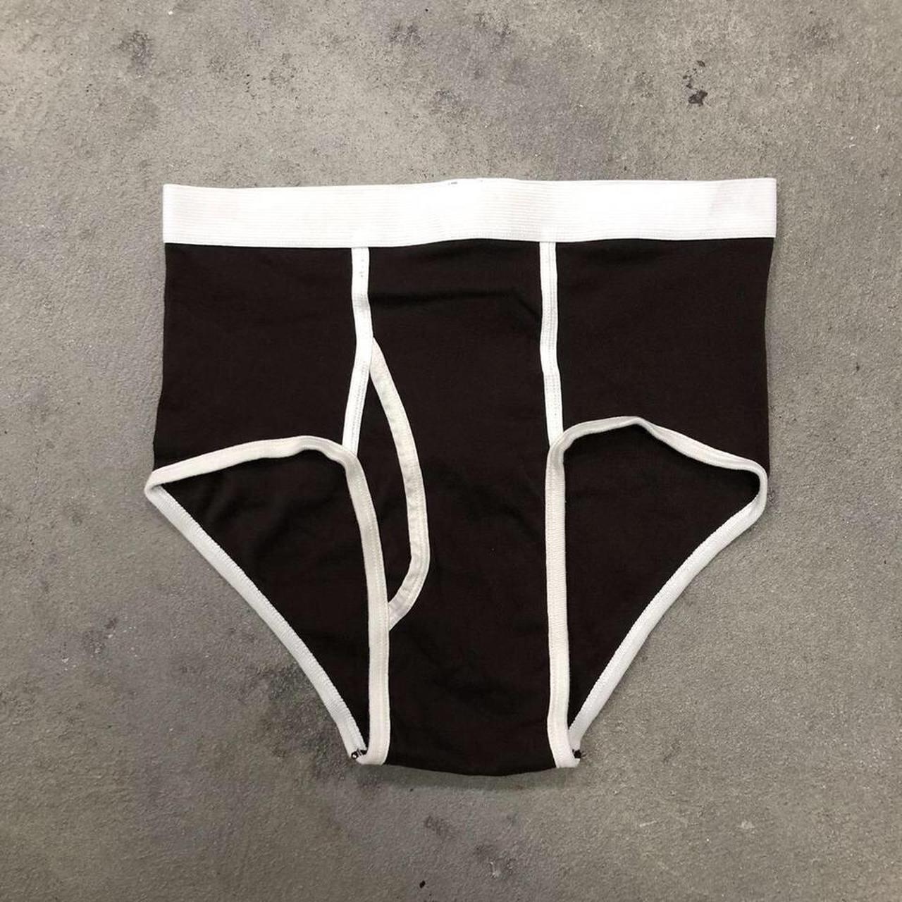 LAA4 - CHOCOLATE MEN'S BABY RIB BRIEF Slightly... - Depop