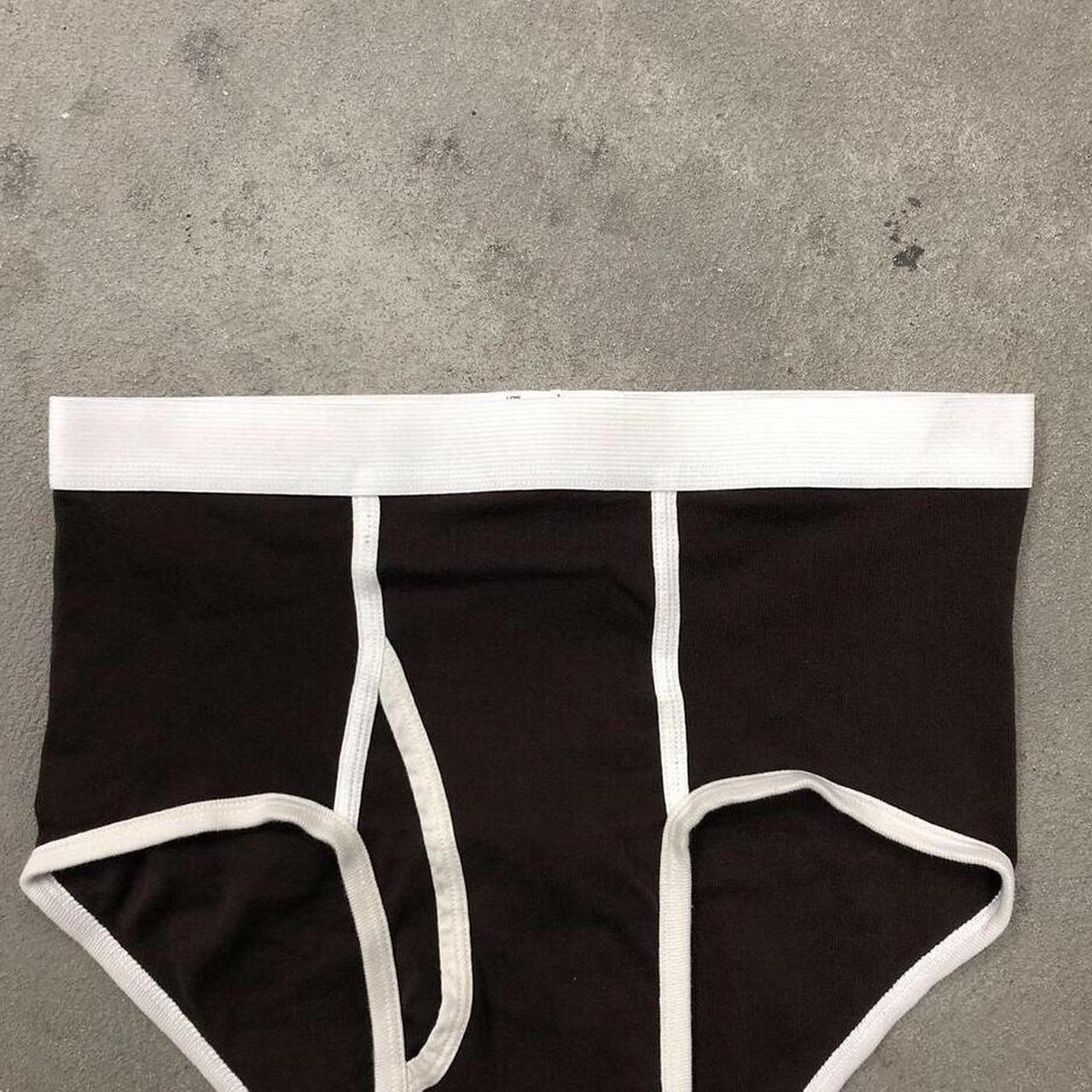 LAA4 - CHOCOLATE MEN'S BABY RIB BRIEF Slightly... - Depop