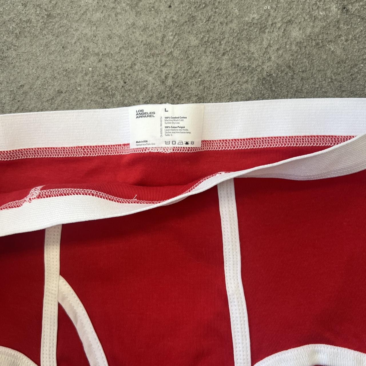 RED MEN'S BABY RIB BRIEF Slightly imperfect. All... - Depop